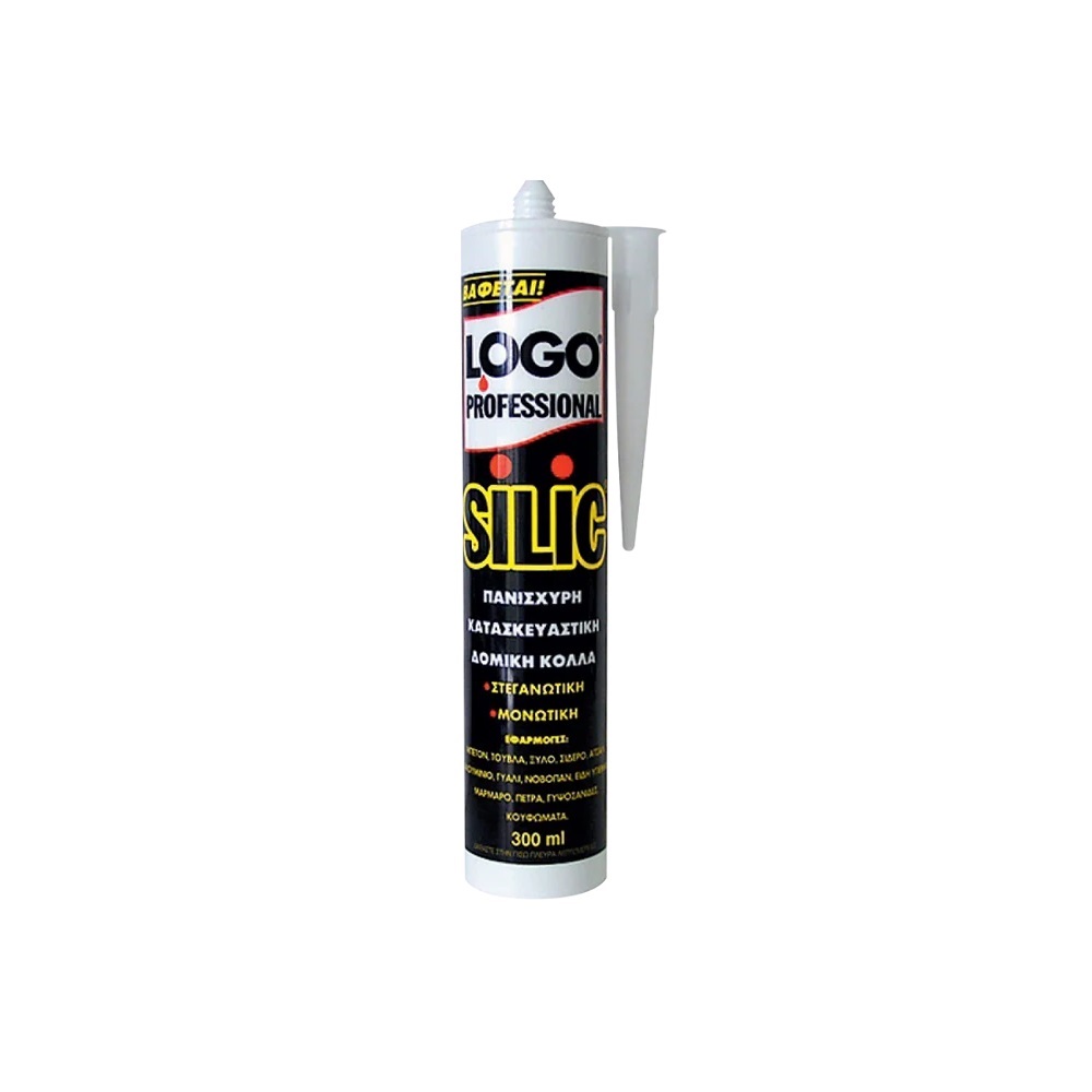 ΚΟΛΛΑ SILIC LOGO ΔΙΑΦΑΝΗ 300ml - ΕΨΕ-Εμπορική Ψυκτική Ελλάδας Ι.Κ.Ε.
